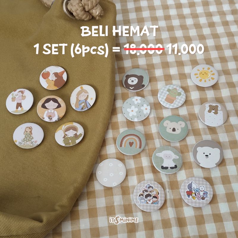 Jual PIN TAS / PIN TOTEBAG / PIN BROS / PIN BROS TAS / PIN BUTTON ...