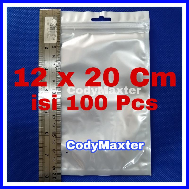 Jual Plastik Klip Plastik Ziplock 12x20 Cm Putih Susu Isi 100 Pcs