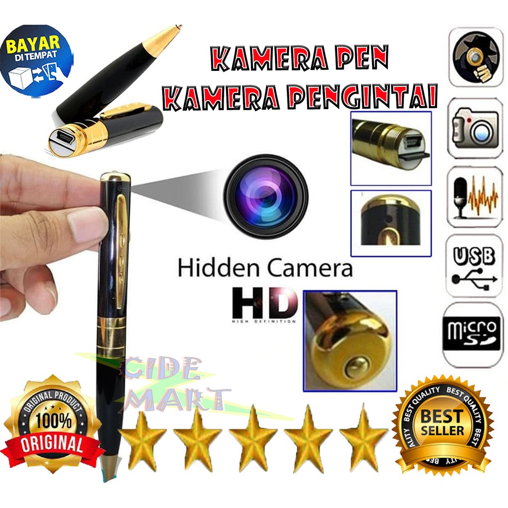 Jual [ORIGINAL] SPY PEN / KAMEREA PENGINTAI / KAMERA MATA MATA / SPY ...