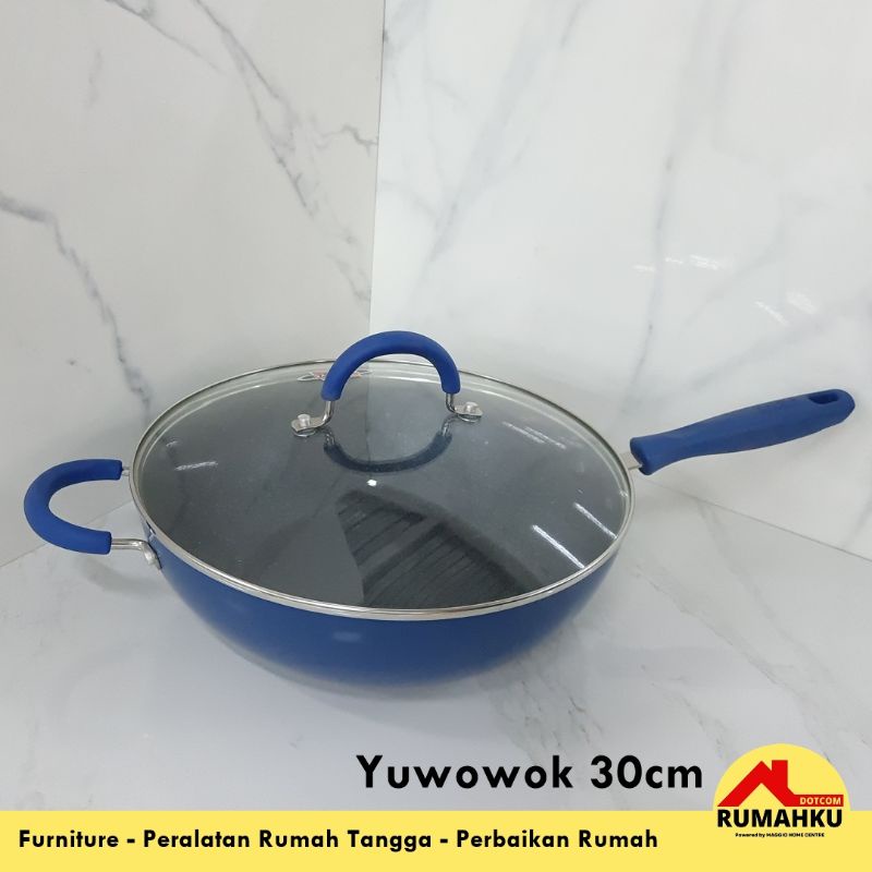 Jual PANCI BESAR WOK - MAXIM GRANITO - YUWOWOK 30CM | Shopee Indonesia