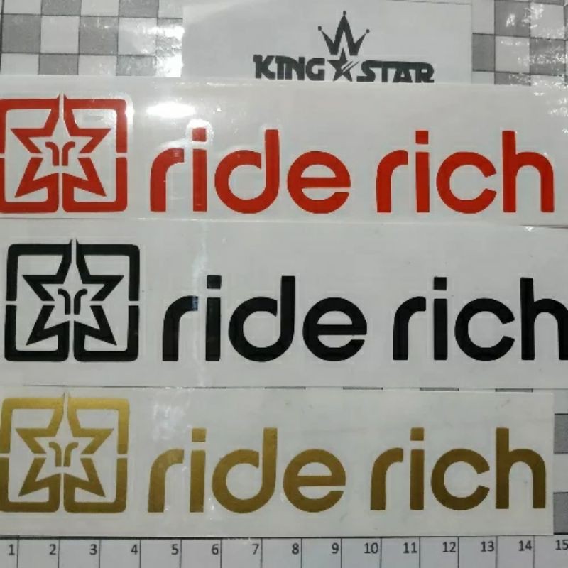 Jual stiker RIDE RICH | Shopee Indonesia