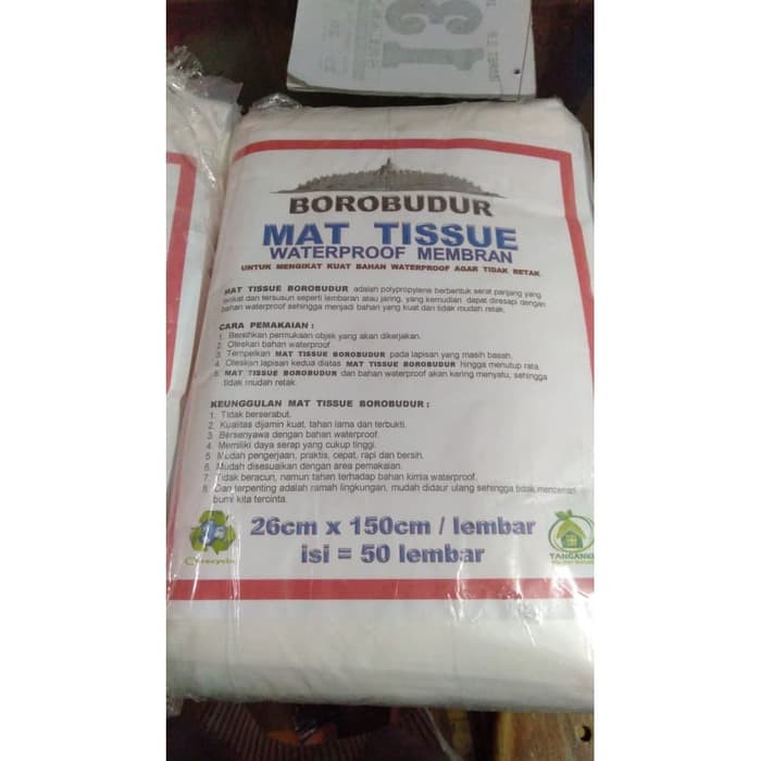 Jual Mat Tissue Waterproof Membran / Serat Fiber Halus / Per Lembar ...