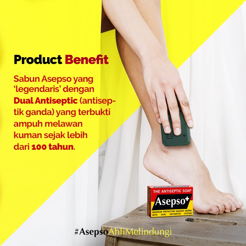 Jual ASEPSO Sabun Batang Soap Original - 80gr | Shopee Indonesia