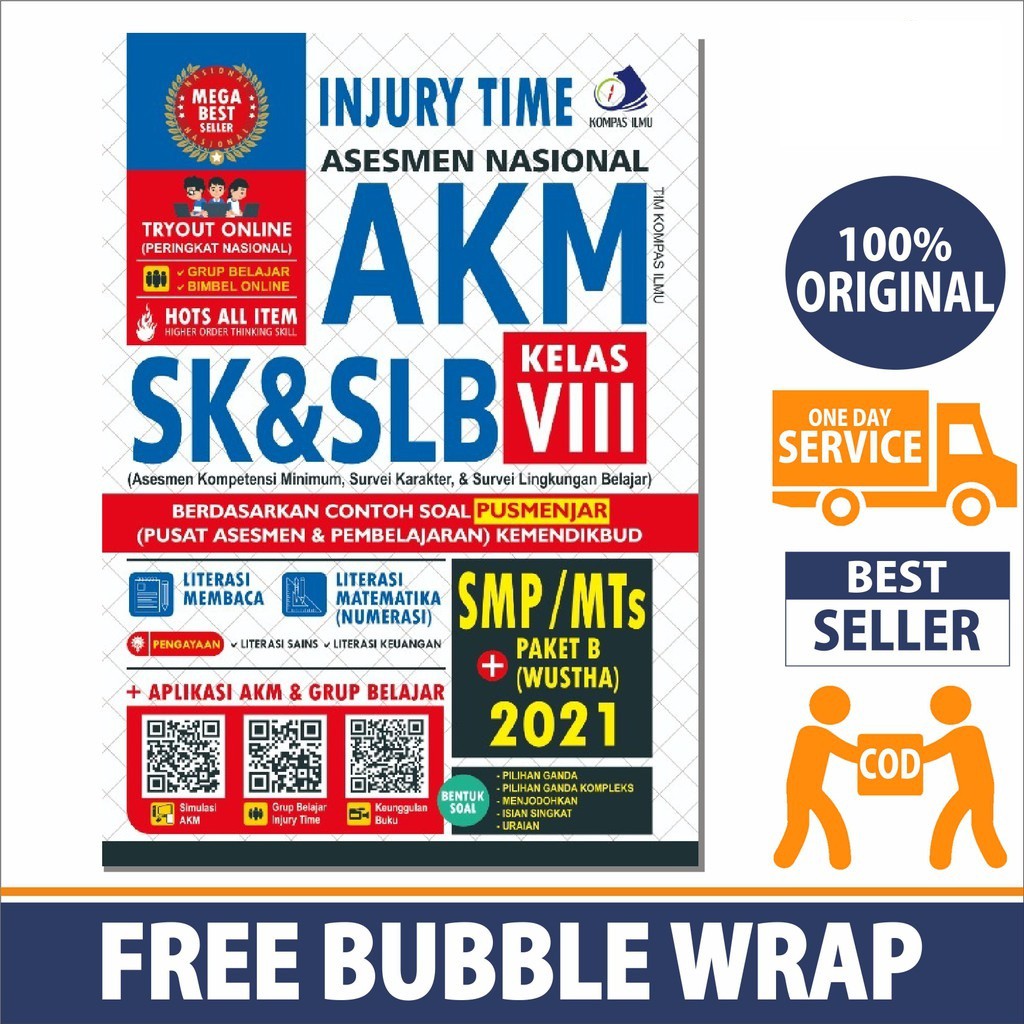 Jual BUKU BEST SELLER INJURY TIME AKM, SK, & SLB KELAS 8 SMP/MTs 2021 ...