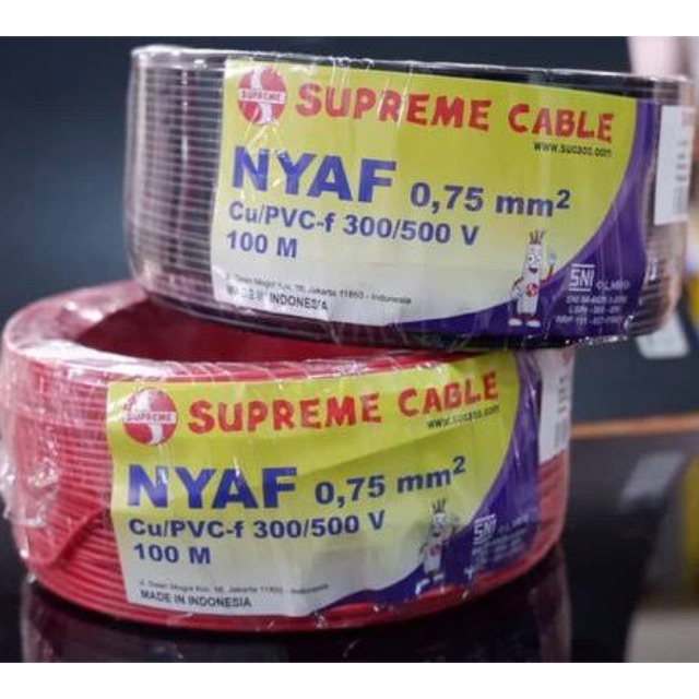 Jual Kabel NYAF 0.75 mm Supreme 100 Mtr | Shopee Indonesia