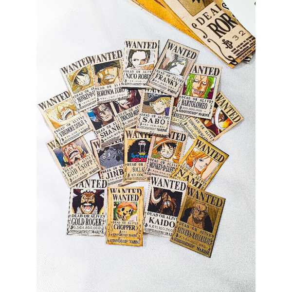 Jual One Piece Wanted Mini Sticker | Shopee Indonesia