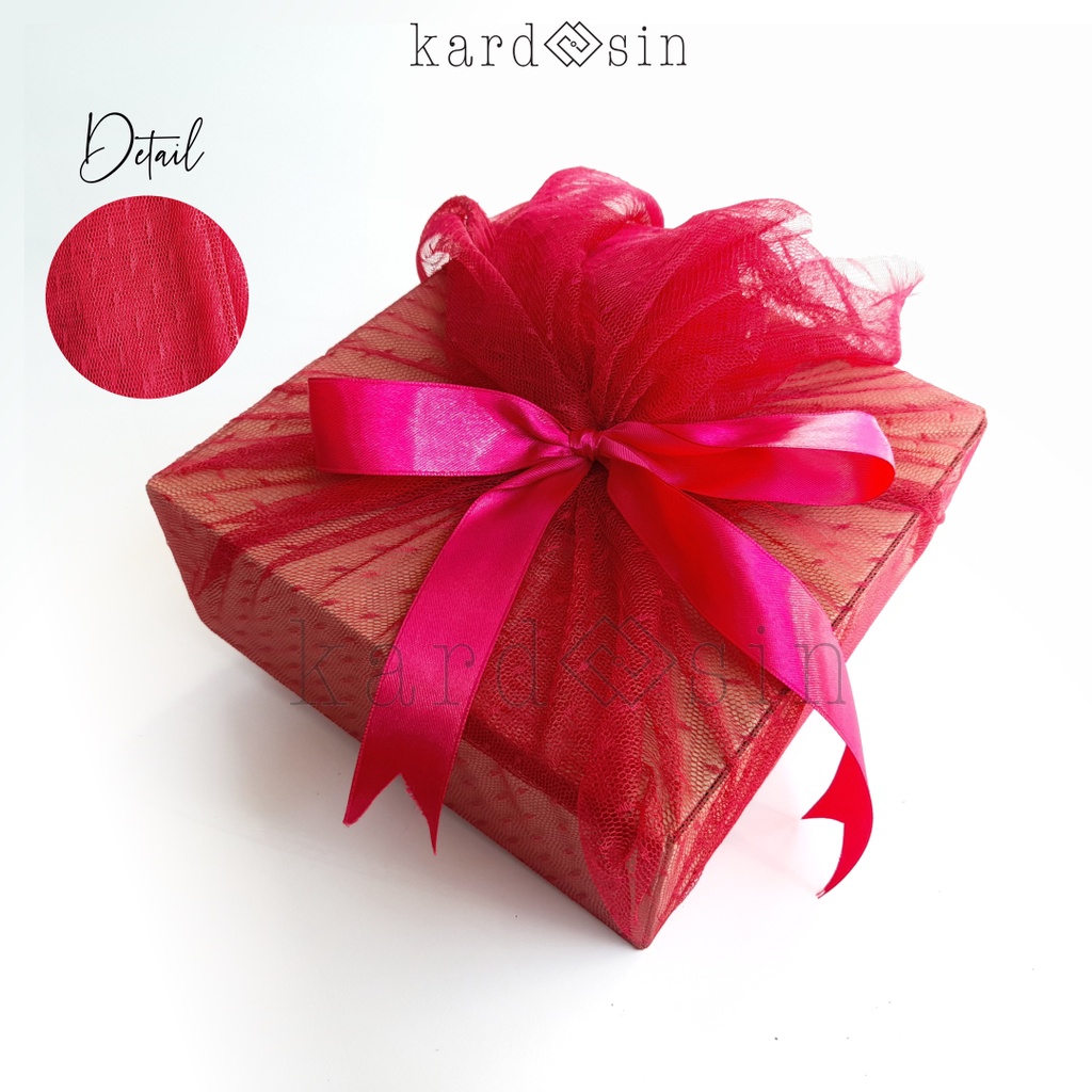 Jual SOFT TULLE BOX PACKAGE HAMPERS TILE TILLE KAIN GLITTER SOUVENIR ...