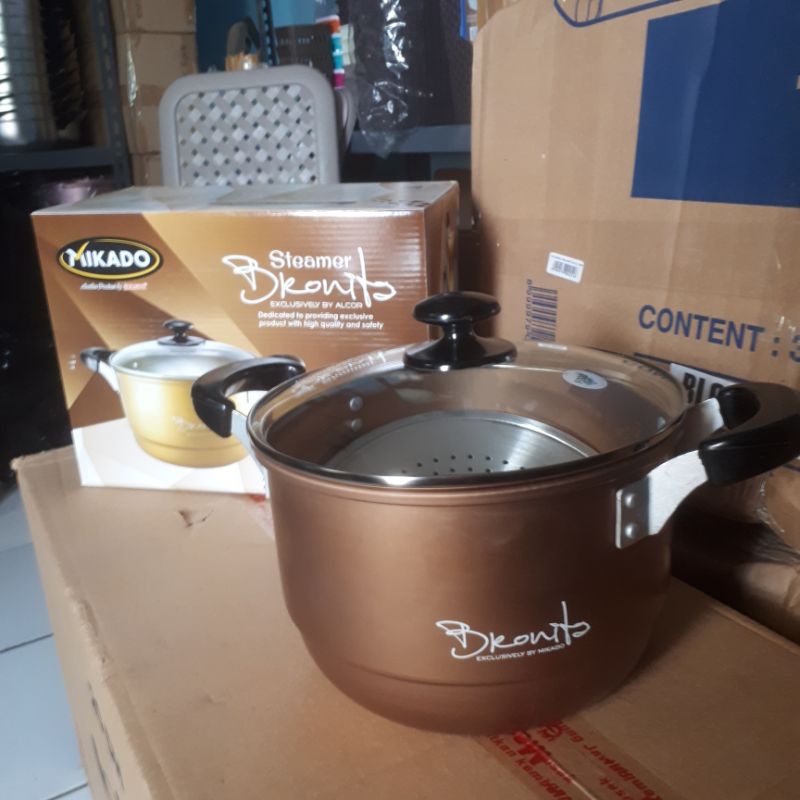 Jual streamer bronita / Magicpot DANDANG LANGSENG KUKUS STEAMER tutup kaca maspion panci sayur ...