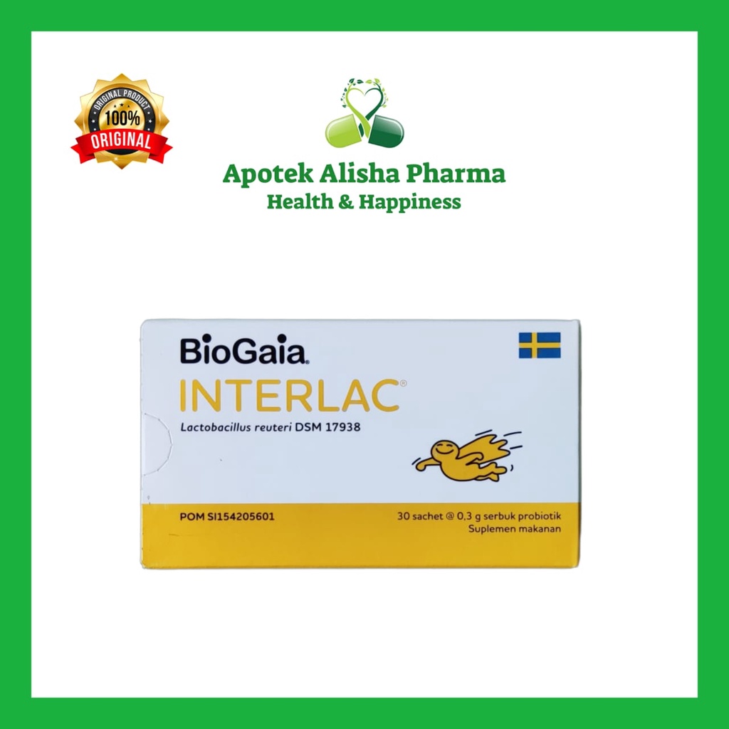 Jual Interlac BioGaia Sachet - Interlak Lactobacillus / Probiotic ...