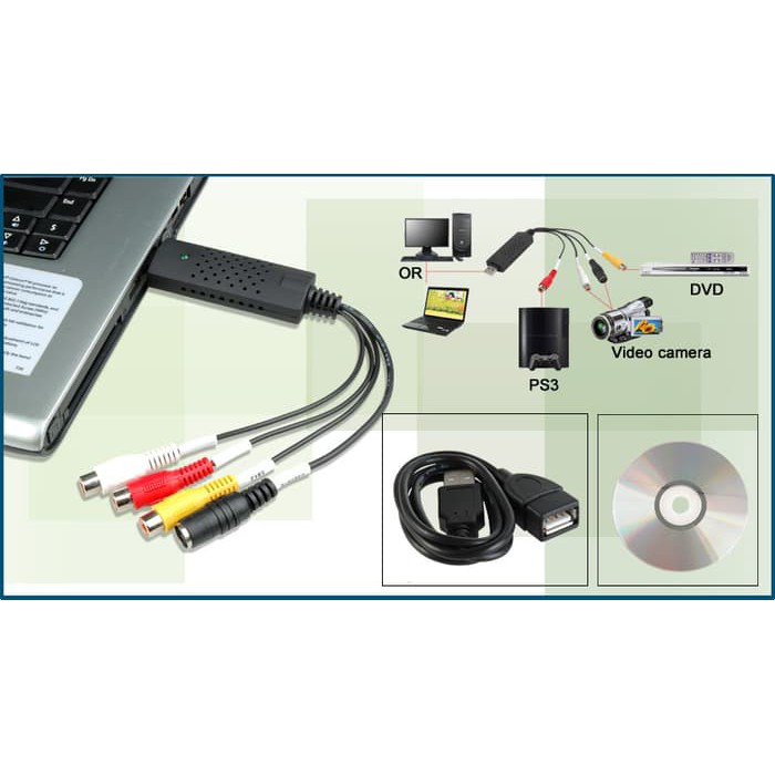 Jual Easycap Usb Video Capture Adapter 1 Channel | Shopee Indonesia