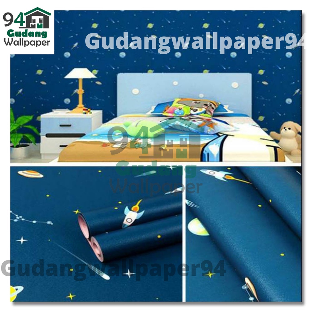Jual (COD) Gudang Wallpaper Sticker Dinding kamar Anti Air Murah Dan ...