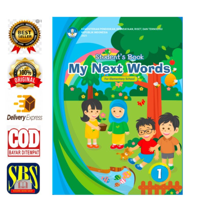 Jual BUKU SISWA BAHASA INGGRIS UNTUK SD KELAS 1 STUDENT'S BOOK MY NEXT WORDS FOR ELEMENTARY ...