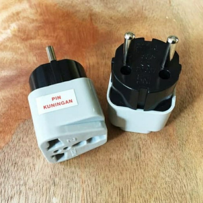 Jual Steker Kaki 3 ke Kaki 2 Colokan kaki 3 Sambungan Listrik Multi ...