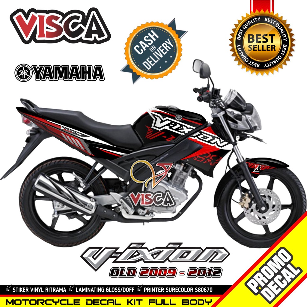 Jual Decal Vixion Old Full Body Stiker Vixion Old Full Body Striping ...