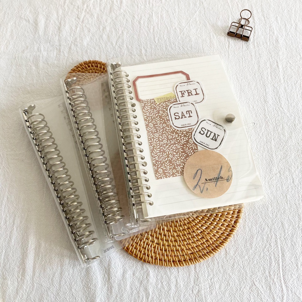 Jual [MILOLI] 20 Rings Binder A5 Bening Transparent 20rings Binder ...