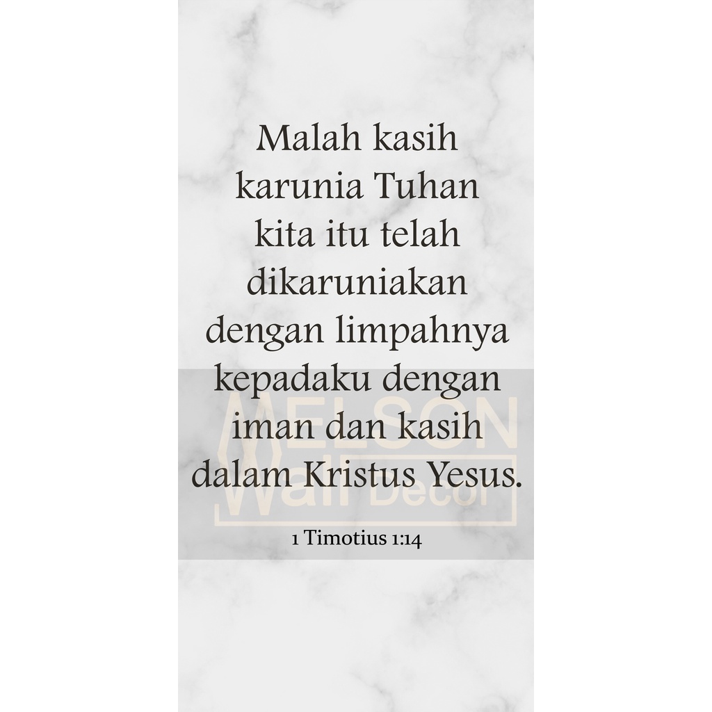 Jual 122/10x20cm/Hiasandinding/ayat/walldekor/katolik/protestan/rohani ...
