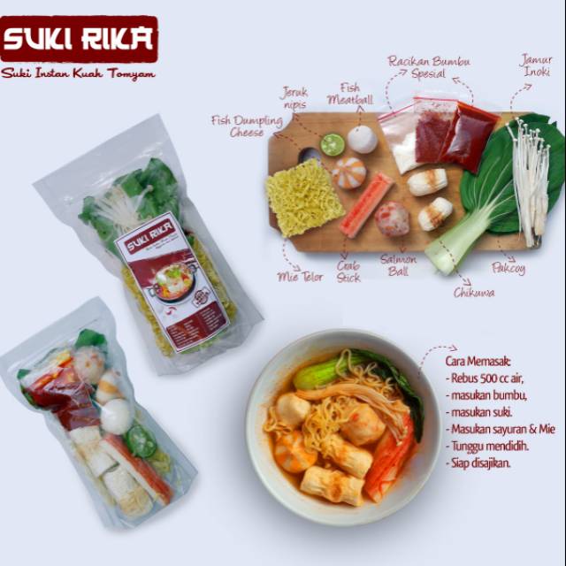 Jual Suki Rika / Sukiyaki /Suki Instan / Steamboat Instan /Suki Kuah ...