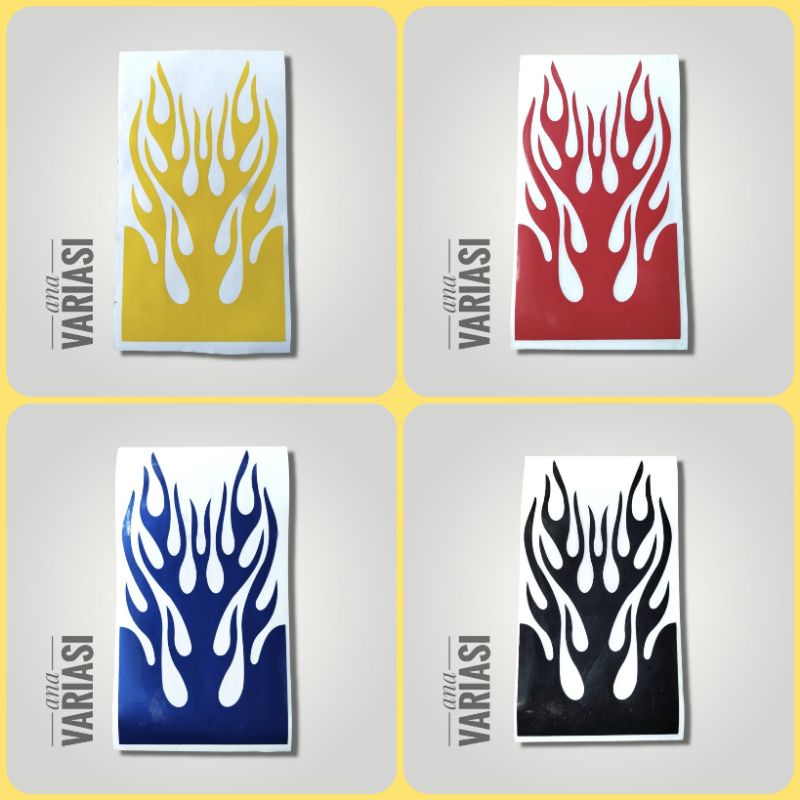 Jual Sticker stiker motor api cutting gliter nyala | Shopee Indonesia