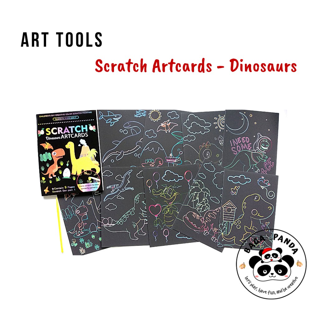 Jual Scratch Art Cards Bergambar ukuran A5 | Shopee Indonesia