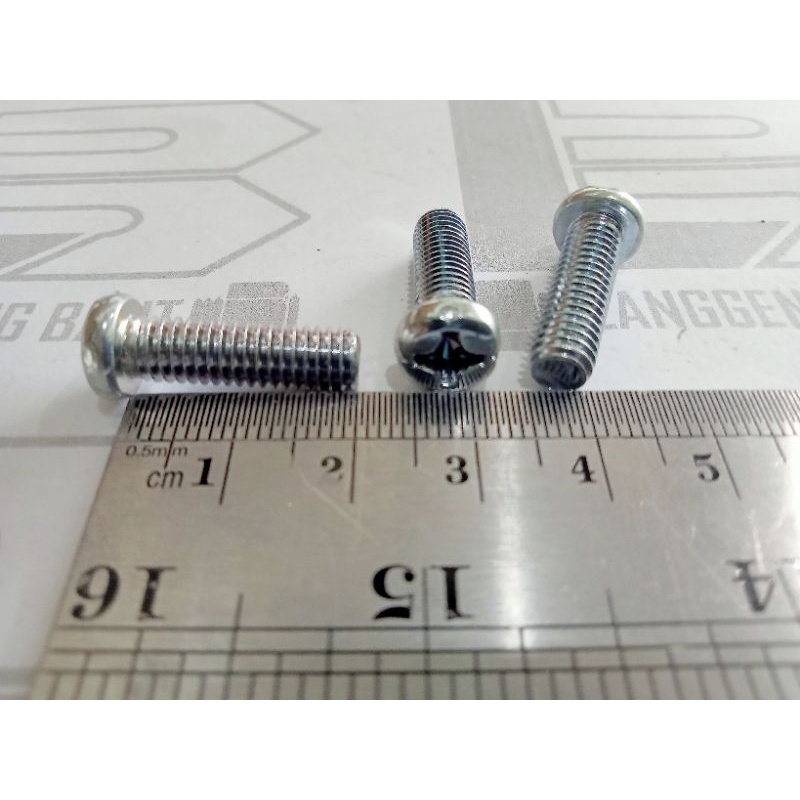 Jual Baut JP M6 x 20 / Obeng Plus Kepala Bulat 2cm M6x20 | Shopee Indonesia