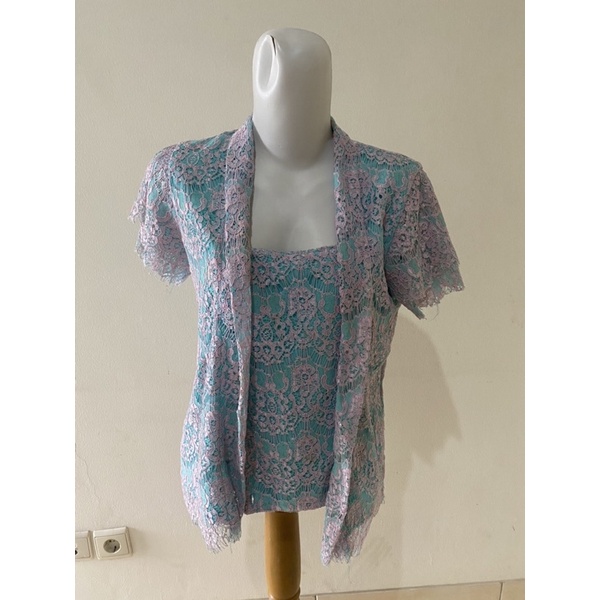 Jual KEBAYA WARNA MINT DAN PINK MUDA/KEBAYA WANITA/KEBAYA KUTU BARU ...