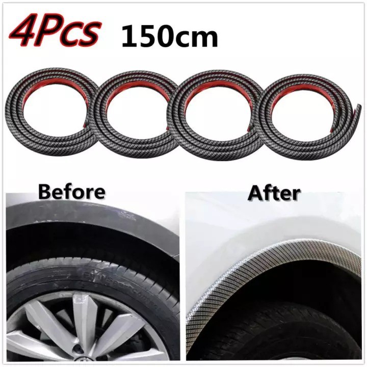 Jual List Carbon 4D Over Fender (4 Pcs) | Lis Lip Pelindung Baret Atas ...