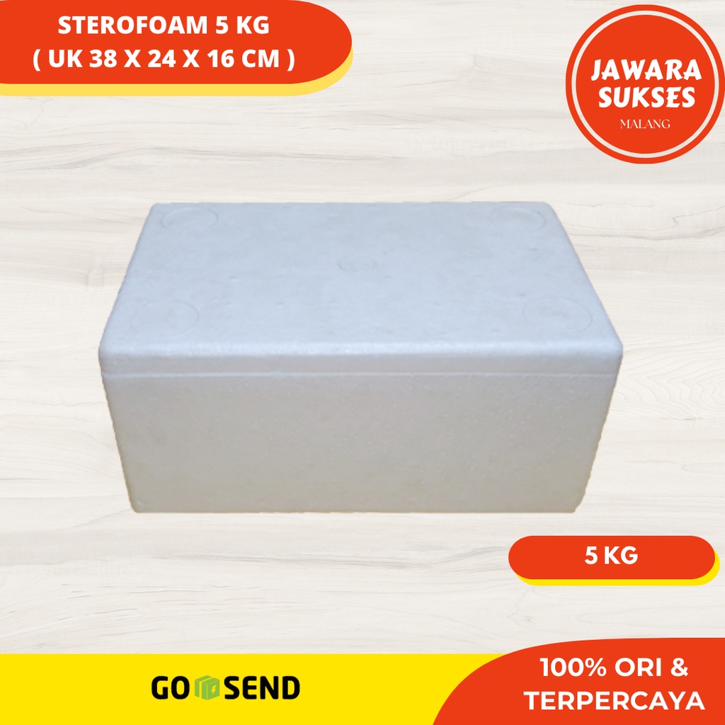 Jual Box Sterofoam 5 KG | Kotak Sterofom tebal | Gabus Styrofoam ...