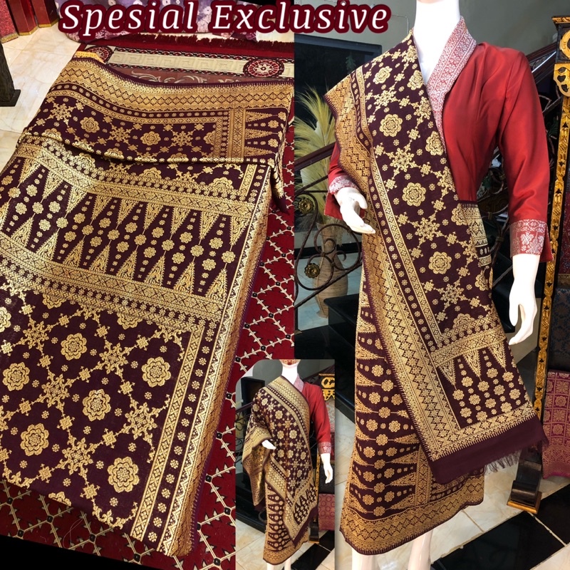 Jual Spesial Exclusive Songket Lepus Intan Permata Berlian Gebeng ORI/ Songket Tenun Palembang ...