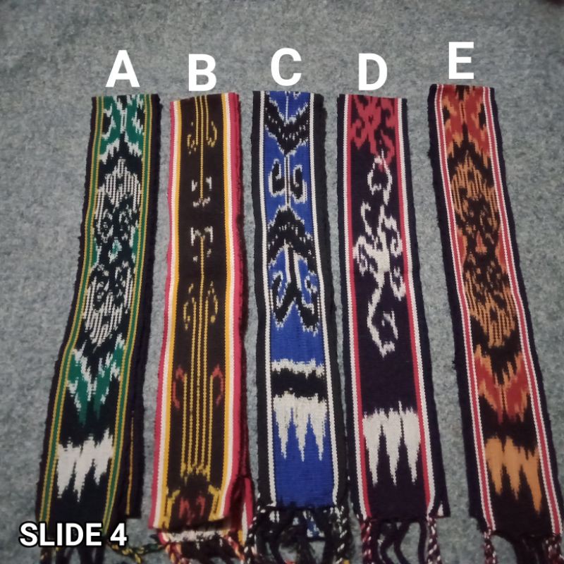 Jual Ikat Kepala Gunung Outdoor Tenun Rajut Motif Kalimantan Papua ...