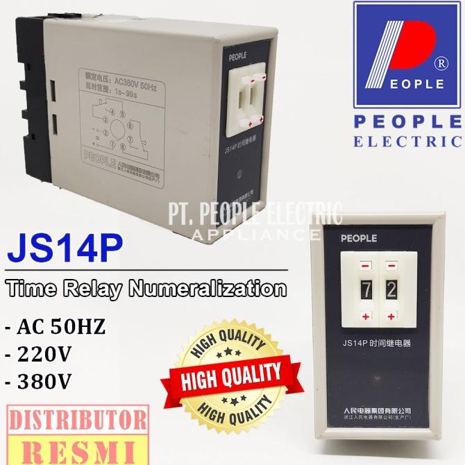 Jual SALE TIME RELAY NUMERALIZATION TIME DELAY PEOPLE JS14P 220V, 380V ...
