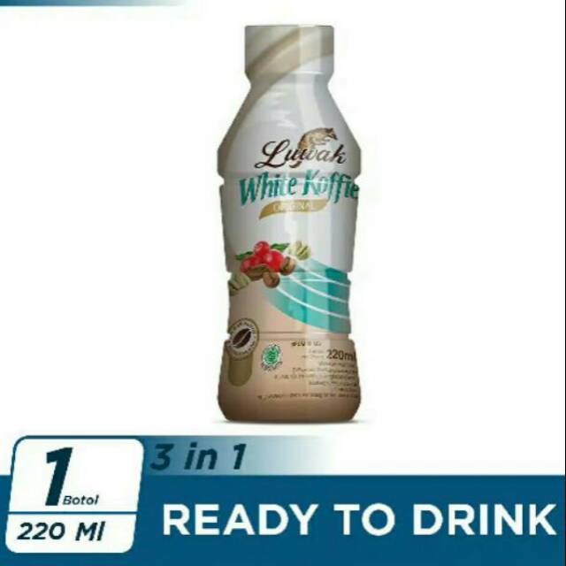 Jual Kopi Luwak White Koffie Original Botol 220ml | Shopee Indonesia