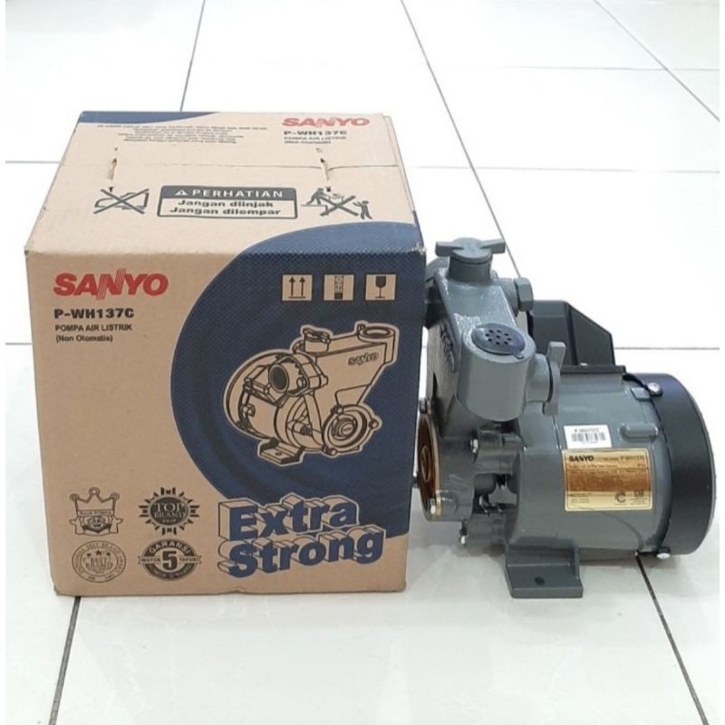 Jual Pompa air Sanyo PWH137C (125 watt) bukan otomatis | Shopee Indonesia