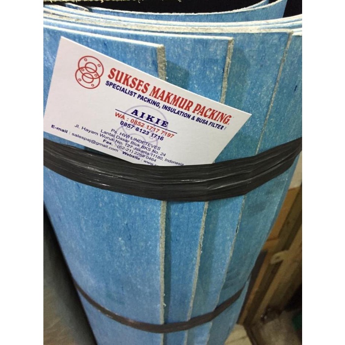 Jual Packing Asbes Biru Dulu Tombo 1000 Tebal 2Mm X 1270Mm X 1270Mm | Shopee Indonesia