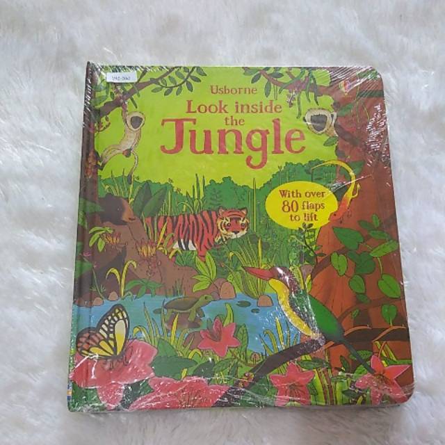 Jual Usborne look inside the jungle lift the flap book | Shopee Indonesia
