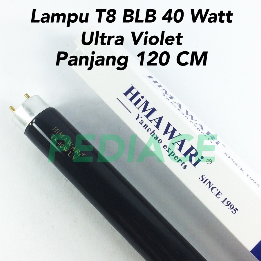 Jual Lampu T8 Uang UV Ultraviolet HIMAWARI 40W Lampu Uang 40 Watt 120cm ...