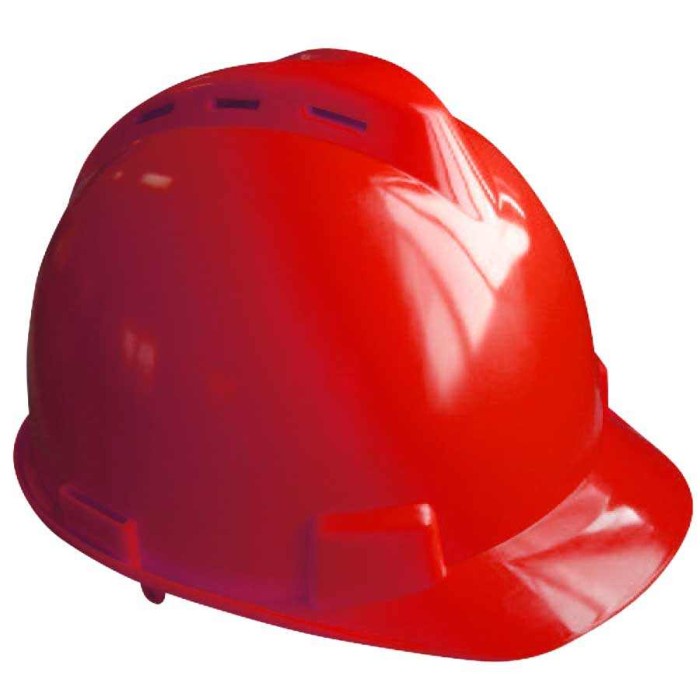 Jual Helm Safety Helmet Front Brim Vented Red Krisbow KW1000443 ...