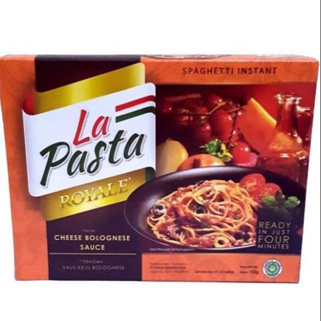Jual La Pasta Royale Spaghetti Instant with Cheese Bolognese Sauce 102 ...