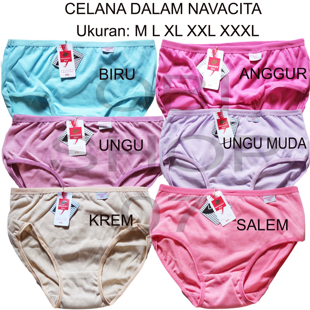Jual 6 Pcs ( 1/2 Ls ) CELANA DALAM WANITA NAVACITA/ ESSE MURAH | Shopee Indonesia