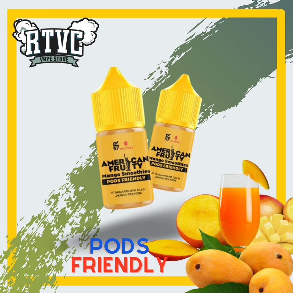 Jual American Fruity Mango Pods Friendly 30ml 12mg by R57 X Jualvape ...