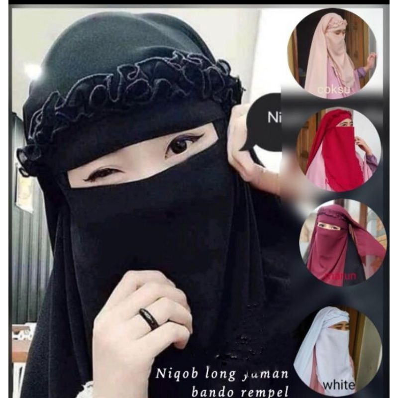 Jual cadar. niqob long Yaman bando cadar niqob long Yaman bando kriwil ...