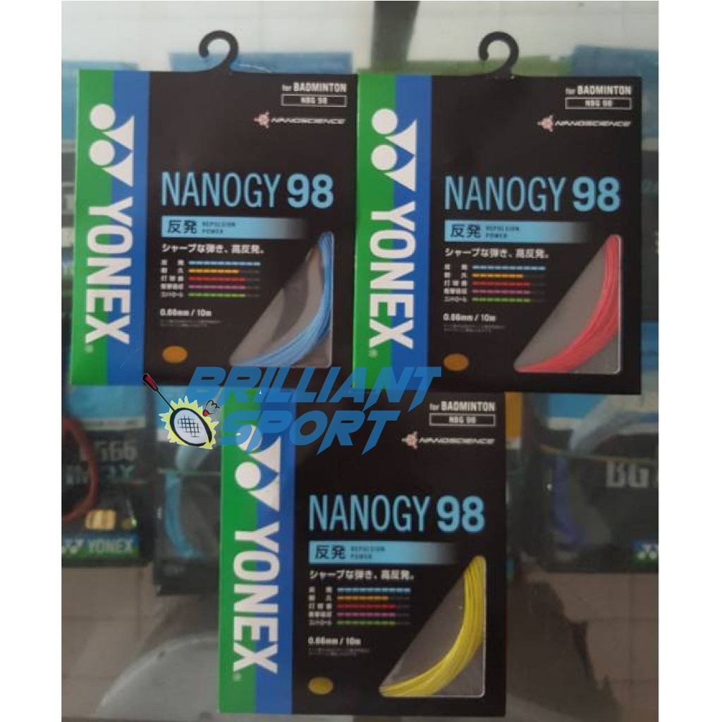 Jual SENAR RAKET BADMINTON YONEX NANOGY98 NANOGY 98 ASLI ORIGINAL JAPAN ...