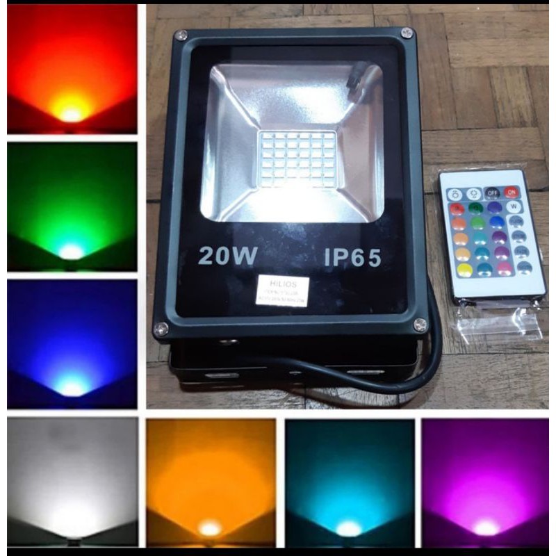 Jual lampu sorot led warna warni rgb 10w 20w 30w 50w 100w tembak outdoor panggung 10 20 30 50 ...