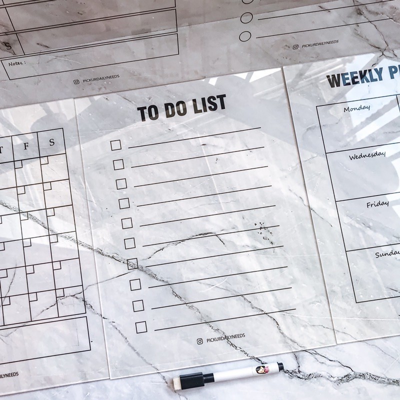 Jual ACRYLIC PLANNER | To Do List | Shopee Indonesia