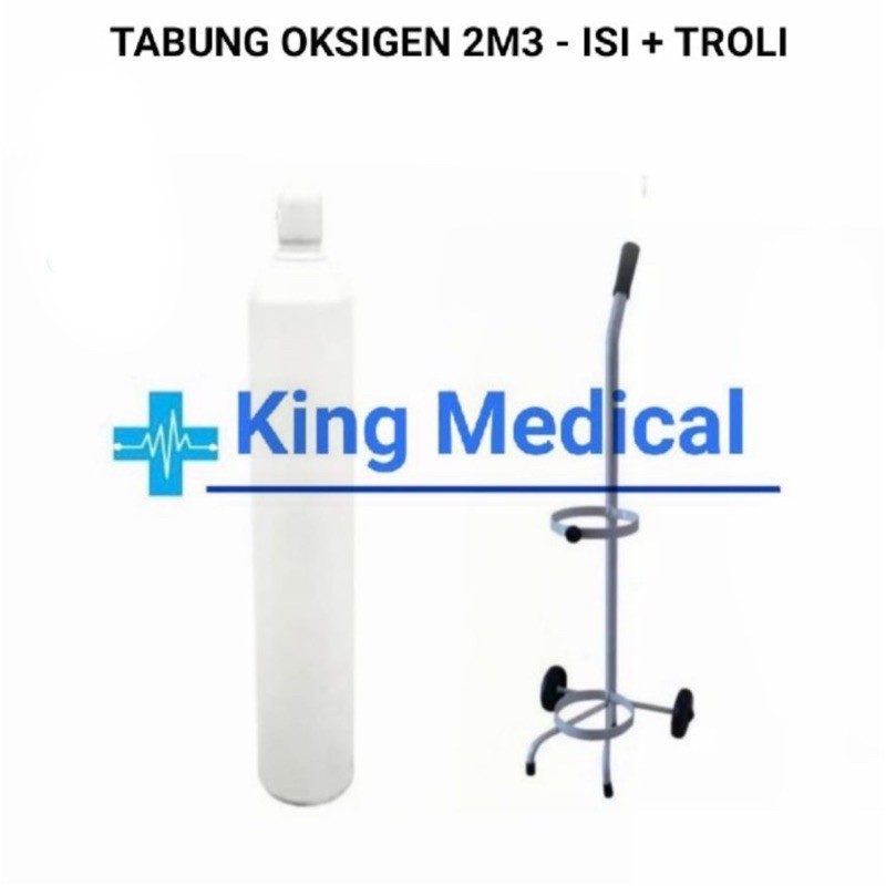 Jual Tabung Oksigen 2m3/2 Kubik + Isi + Troli KHUSUS LUAR KOTA | Shopee Indonesia