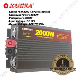 Jual Kenika 2000W Power Inverter Pure Sine Wave 12V 24V 48V DC to AC ...