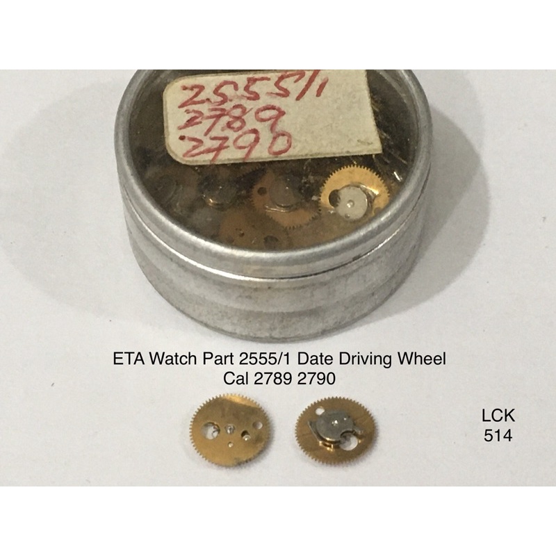 Jual ETA 2789 Watch Part 2555/1 Date Driving Wheel Cal 2789 2790 / Roda ...