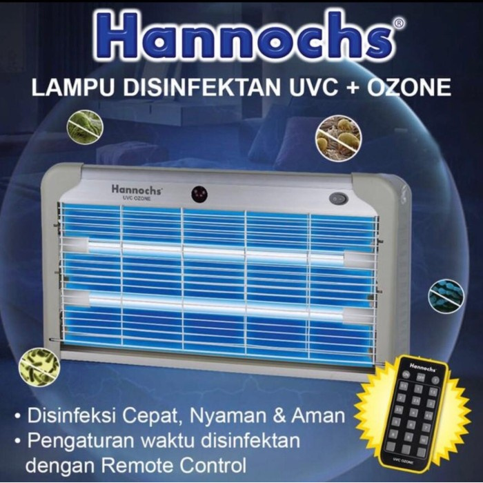 Jual LAMPU UVC HANNOCHS-UVC OZONE 30 WATT-DISINFEKTAN ANTI VIRUS KUMAN ...