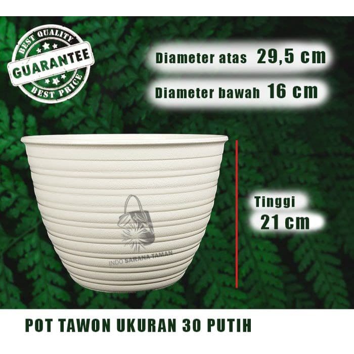 Jual POT TAWON 30 PUTIH | Pot Motif | Pot Plastik | Pot Tanaman | Pot ...