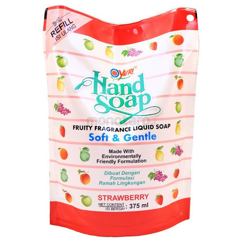 Jual Yuri Refill hand soap sabun cuci tangan fruity fragance liquid ...