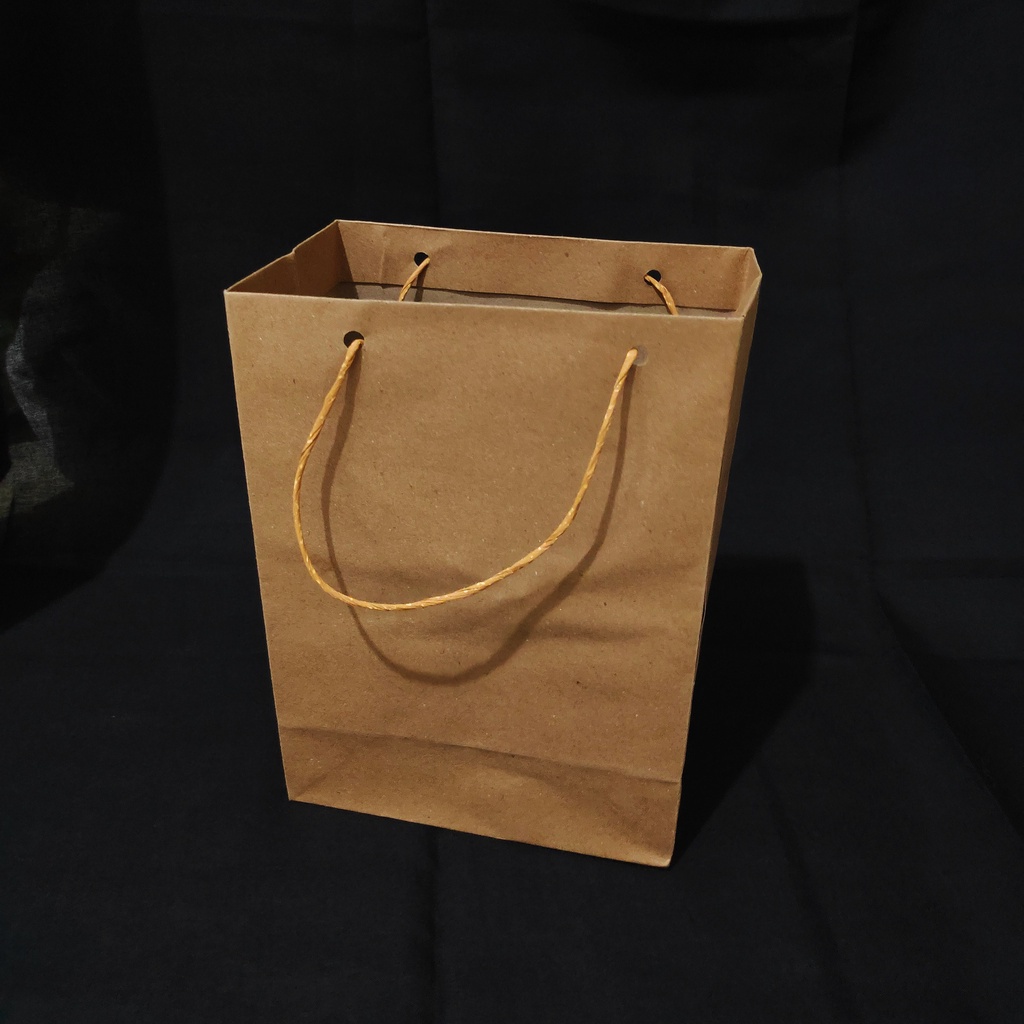 Jual paper bag Polos Coklat Uk 14x20x8 cm - paperbag - shopping bag ...